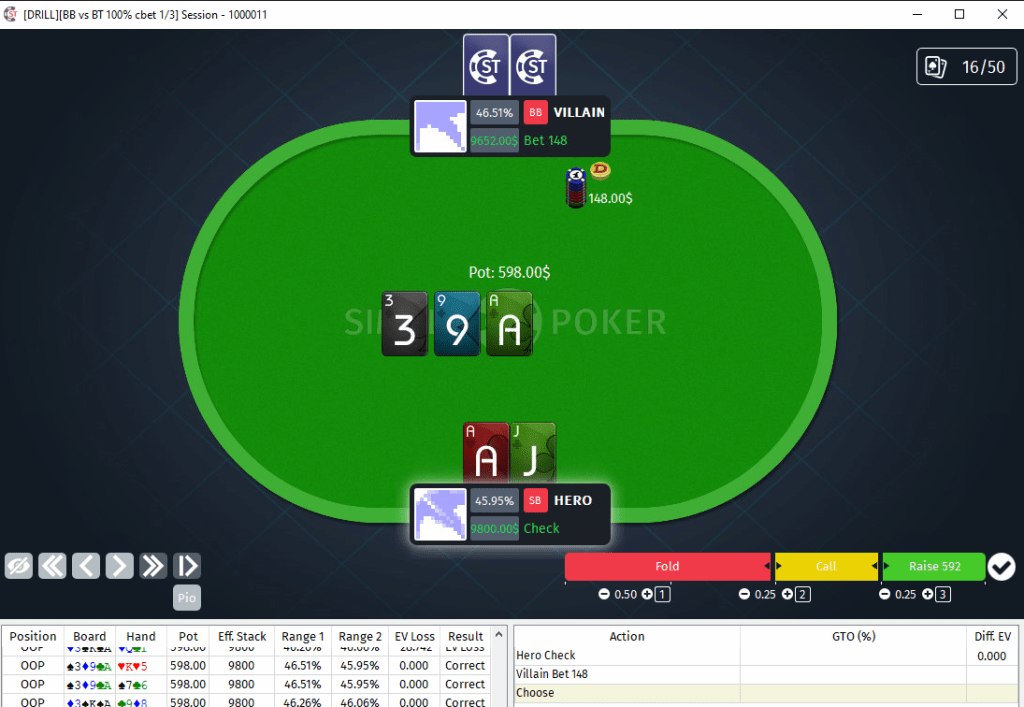 Simple GTO Trainer - Review - Poker Study Software